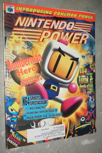 NINTENDO POWER VOLUME 111 Bomberman Hero Magazine NEAR MINT Shape w ...