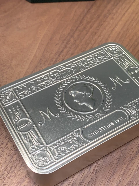 RARE WWI CHRISTMAS 1914 Queen Mary Brass Tin Metal Box Replica By Daily ...