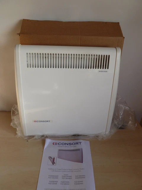 CONSORT PLE WALL Mounted Electric Panel Heater Timer 750w 0.75kW - NEW ...