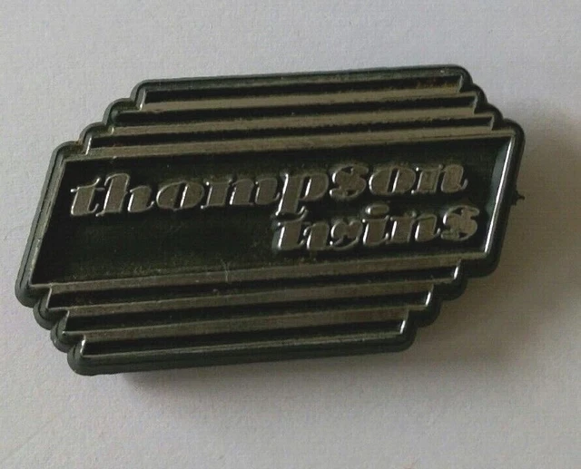 VINTAGE THOMPSON TWINS Plastic Pin Badge, 1980s Pop, New Wave, Synth ...