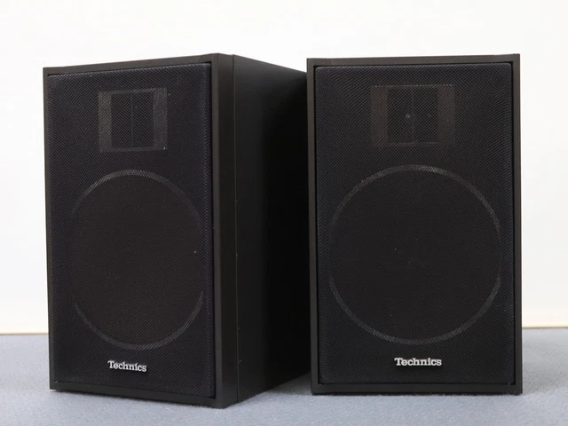 TECHNICS SB-F33 2 Way Bookshelf Speakers 8 Ohms Impedance 60W Bass ...