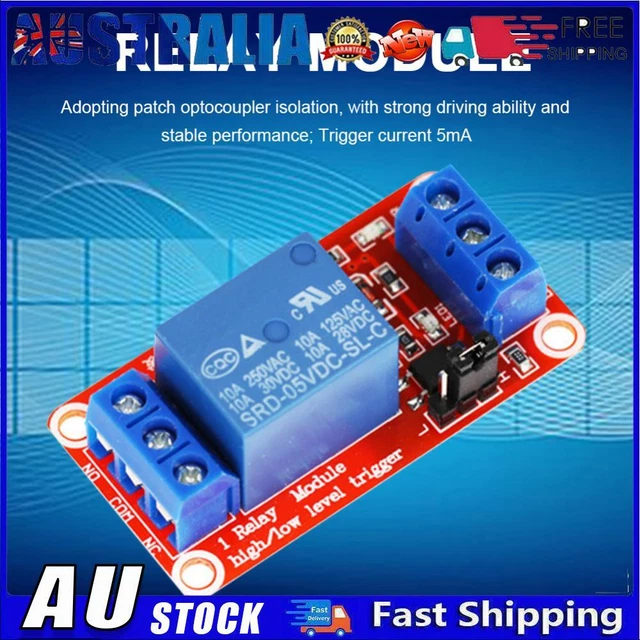 AU 1/2/4/8 CHANNEL Relay Switch Module with Optocoupler 5V 12V 24V (1 ...