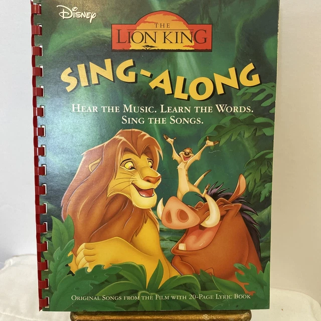 DISNEYS SING ALONG Song Book - The Lion King: Circle of Life (1994) £7. ...