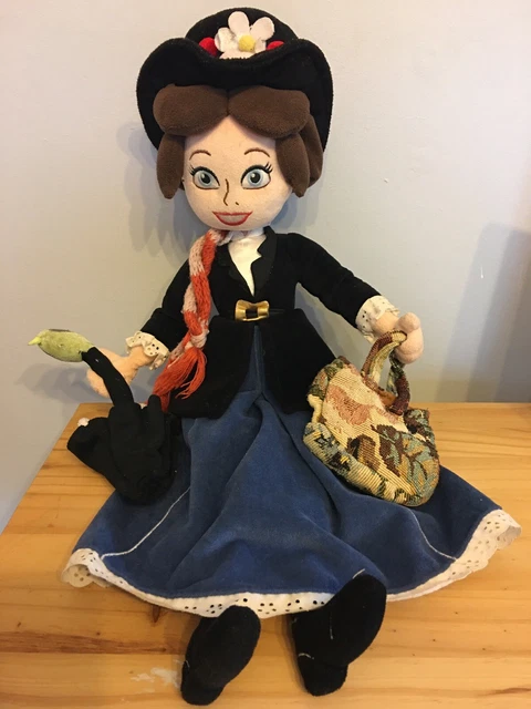 DISNEY STORE MARY Poppins Soft Plush Toy Doll 21” £9.00 - PicClick UK