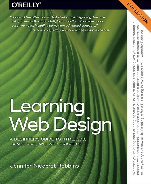 LEARNING WEB DESIGN: A Beginner's Guide to Html, Css, Javascript, and Web Graph £45.49 - PicClick UK