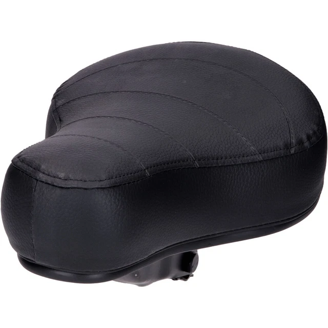 SITZBANK SATTEL / Sitz flach 60mm abgesteppt schwarz für Puch, Kreidler ...