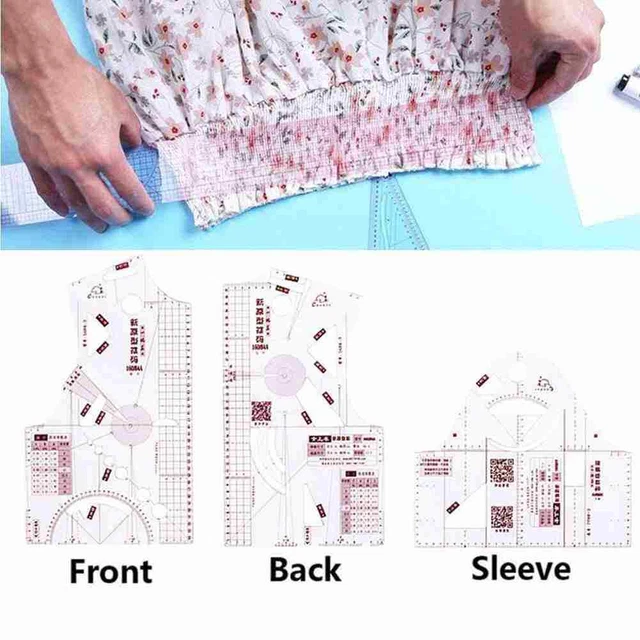 FASHION RULER CLOTHES Design, Sewing Pattern Making Template 1:5 Tools ...
