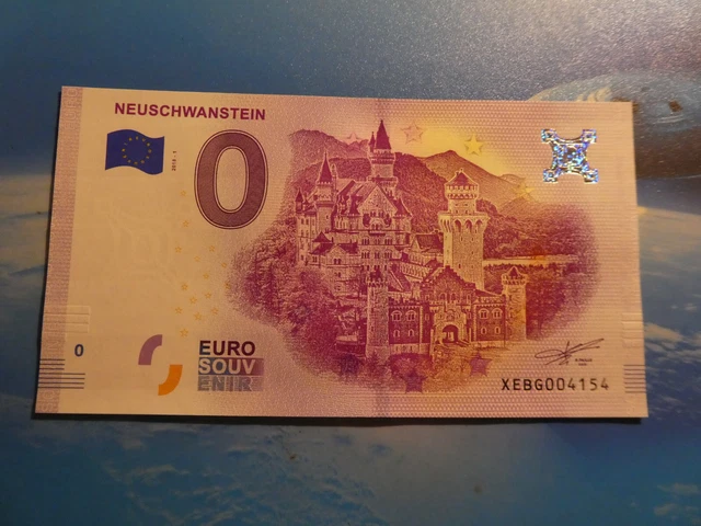 0 EURO SCHEIN Schloss Neuschwanstein Nummer 4154 2018 1 EUR 40,00 ...