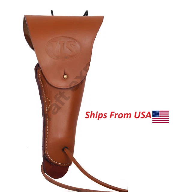 WWII MODEL 1916 Leather Holster for Colt M1911 .45 pistol 45 auto, ACP ...