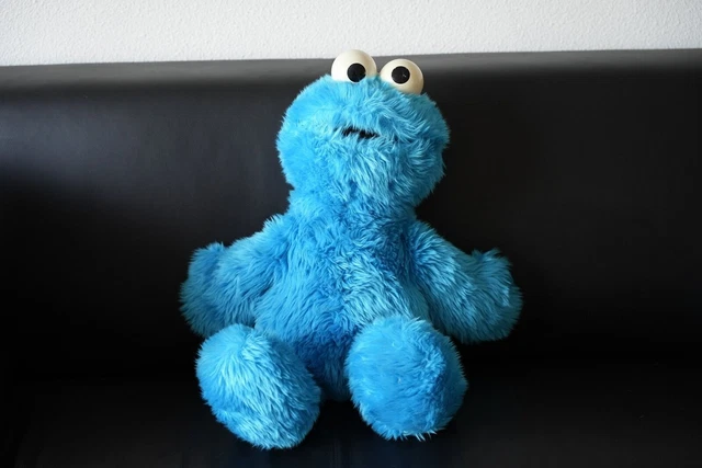 RARE GRANDE PELUCHE Cookie Monster réalisée par Applause EUR 200,00 ...