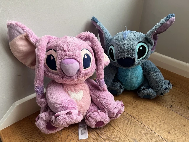 DISNEY STORE LILO And Stitch + Angel Plush Soft Teddy Bear Toys £29.95 ...