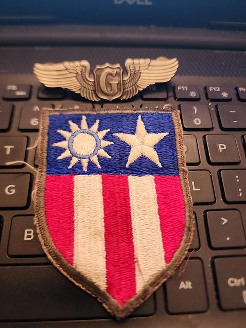 WW2 CHINA -BURMA Patch Off Uniform + Glider Wings -Ww2 Auction Night ...