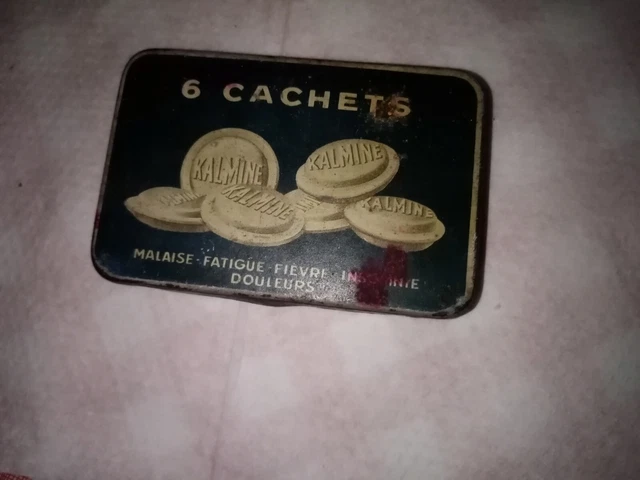 ANCIENNE BOÎTE DE Cachets Kalmine Du P.metadier Laboratoire De La Ville ...
