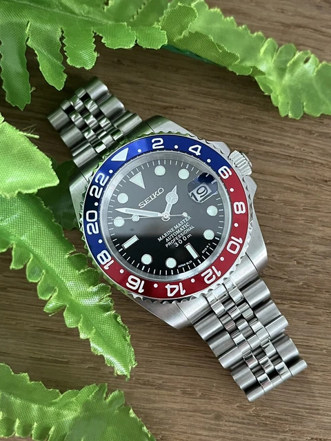SEIKO NH35 PEPSI Custom Built Dive Watch Seiko Mod EUR 155,75 - PicClick IT