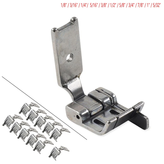 DOUBLE NEEDLE PRESSER Foot w/ Right Edge Guide For SINGER 112W and 212W ...