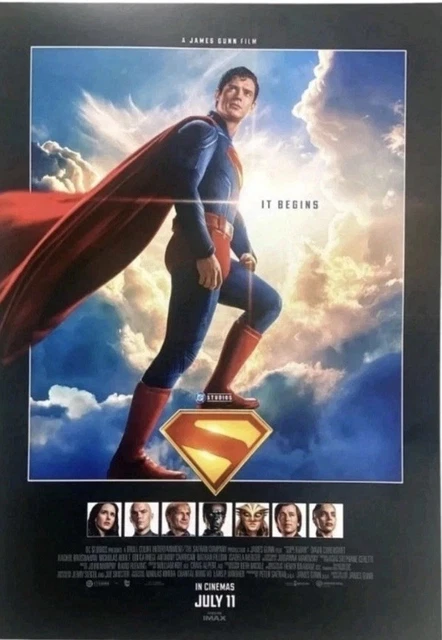 SUPERMAN 2025 DAVID Corenswet James Gunn Odeon Exclusive Movie Poster £ ...