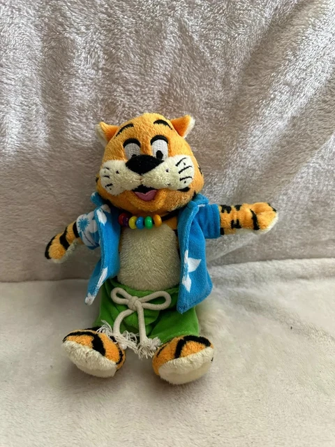 HAVEN HOLIDAYS RORY the tiger (old style) with bead necklace soft toy ...