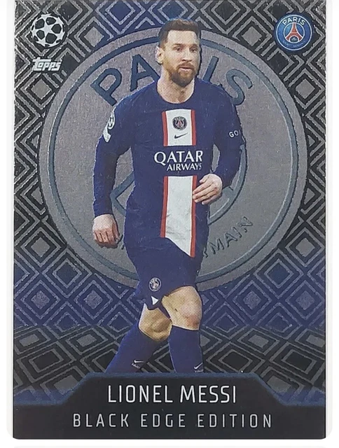 LIONEL MESSI BLACK EDGE EDITION Match Attax 2022/23 No.466 PSG Pack ...