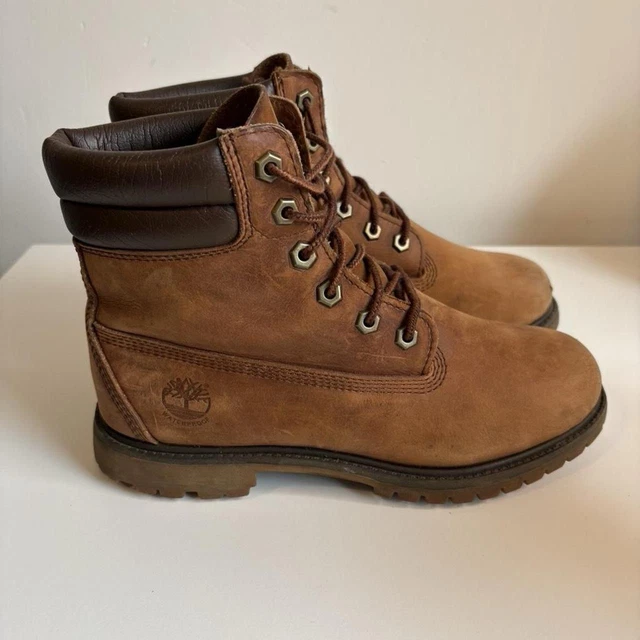 TIMBERLAND PREMIUM 6-INCH Waterproof Double Sole Boots Brown Men’s Size ...