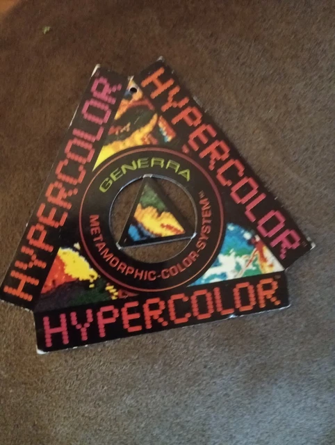 1980S 1990S NEW Generra Hypercolor Metamorphic Color System Shirt Tag ...