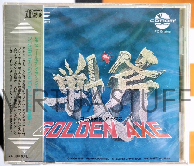 GOLDEN AXE, PC Engine NEC CD-ROM Duo R, RX, PCE Japan Market, new ...