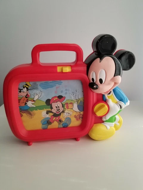 VINTAGE DISNEY ARCO Mickey Mouse musical TV moving picture screen wind ...