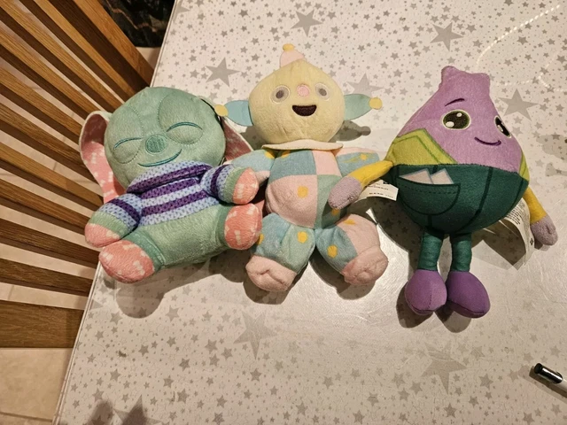 CBEEBIES MOON AND Me Plush Bundle Dibillo, Colly & Onion 8” x 3 £12.95 ...