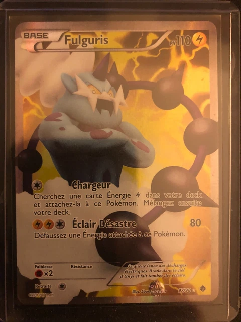 CARTE POKÉMON FULGURIS Full Art 97/98 Français Vf Fr Noir Et Blanc EUR ...