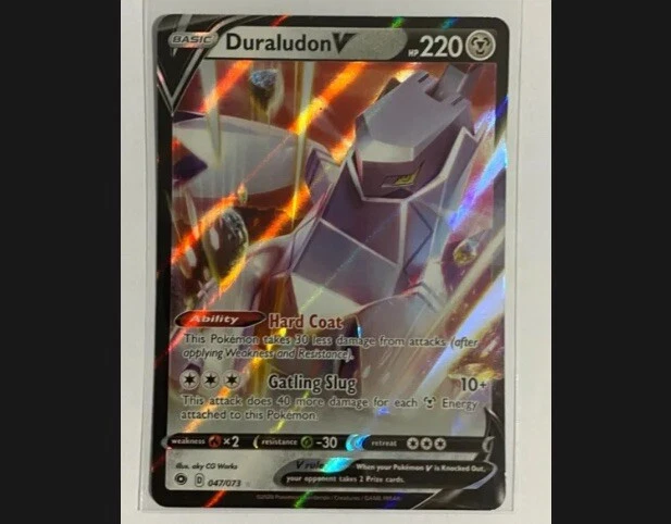 DURALUDON V 47/73 CHAMPIONS PATH Ultra Rare Pokemon Card Sword Shield ...