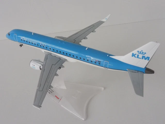 KLM CITYHOPPER EMBRAER E190 1/200 Herpa 557580-001 E190 PH-EZA EUR 69 ...