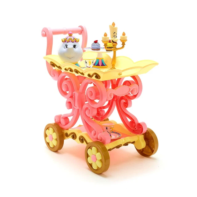 DISNEY BELLE'S TEA Cart Beauty and the Beast Kid's Dining Toy Set and ...
