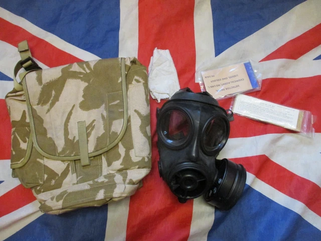 2000 AVON BRITISH army sas ISSUE respirator gas mask S10 SIZE 3 MEDIUM ...