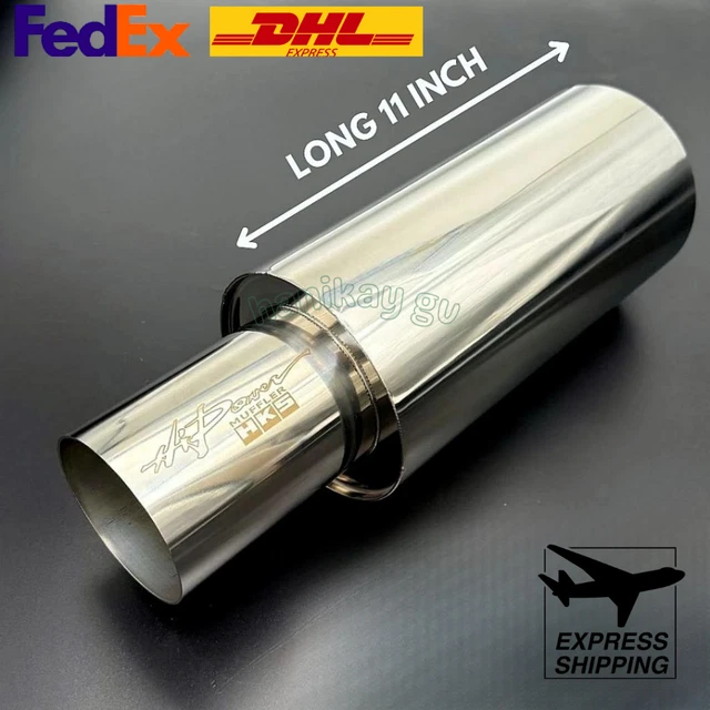 HKS HI POWER Exhaust Muffler Chrome Straight Flow 2.5" In 4" Out $157. ...
