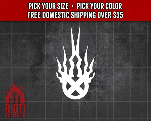STATIC X DECAL for Car Band Logo Sticker for Laptop Heavy Metal Nu ...