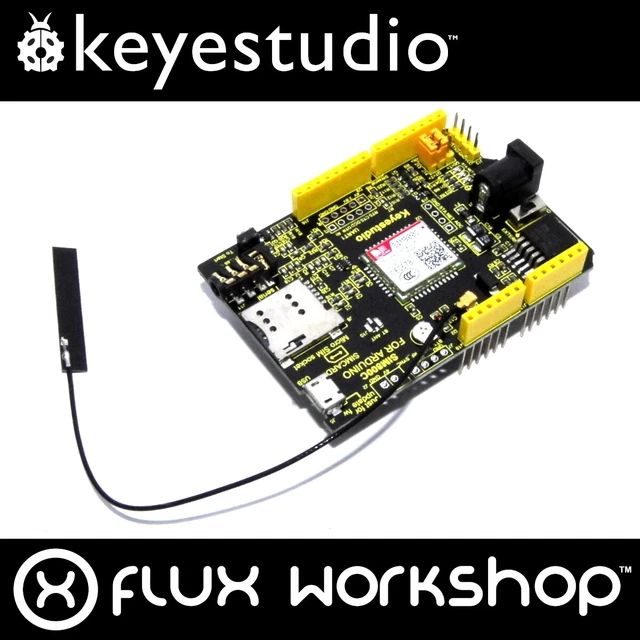 KEYESTUDIO SIM800C BOUCLIER pour Arduino Uno Gsm Gprs Ant Dtmf SMS Flux Workshop £24.85 ...