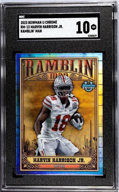 RAMBLIN' MAN MARVIN Harrison Jr. Bowman RC SGC 10 Gemme Nuovi di zecca Ohio State EUR 39,28 ...