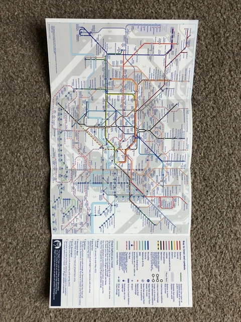 TUBE MAP LONDON Underground Tfl Northern Line Closure New January 2022 ...