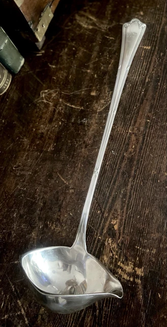 SUPERB ANTIQUE LARGE Wellner Silver Plated Ladle For Hsdg Shipping Line ...