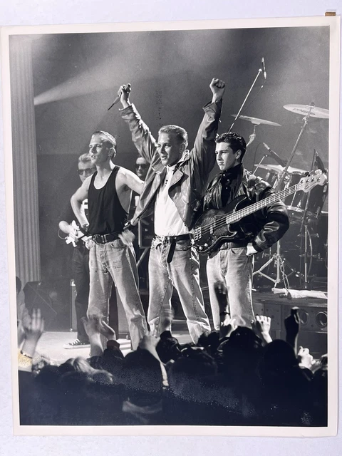 BROS PHOTO LUKE Goss Craig Logan Sur Scène Original Noir Et Blanc Promo ...