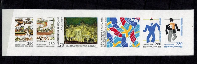 BANDE CARNET RELATIONS culturelles France Suède 2871 non dentelés ...