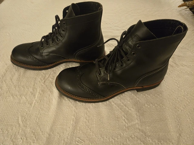 RED WING 8126 Wingtip Brogue Iron Ranger 11.5. Black Chapparral. £302. ...