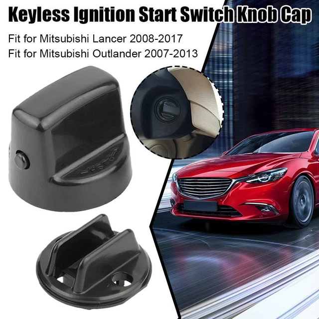 FOR MITSUBISHI LANCER Outlander Keyless Ignition Start Switch Knob-Cap ...