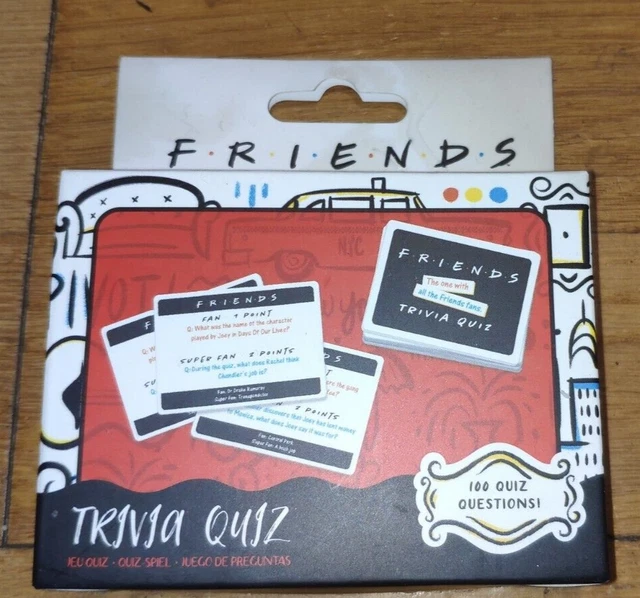 FRIENDS TV SERIES Trivia Quiz 100 Quiz Questions Family Trivia Party ...