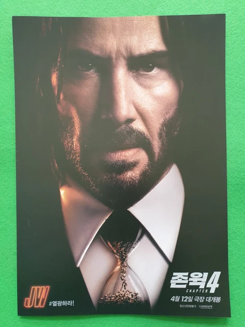 JOHN WICK CHAPTER 4 Mini Posters Flyers 2023 Korea John Wick 4 Poster ...