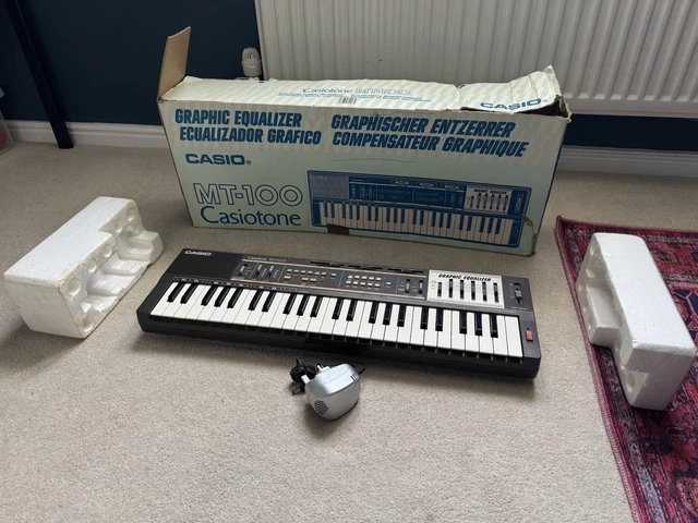CASIO CASIOTONE MT-100 Electronic Keyboard Piano Synthesizer Equaliser | Boxed £57.92 - PicClick UK