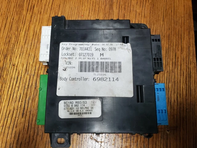 MINI COOPER R50 R53 BCM BCU Basic Body Control Unit BC1RD Delphi ...