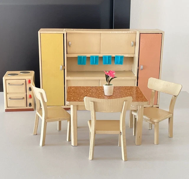 ANCIEN JOUET VINTAGE CUISINE MAISON DE POUPEE Puppenküche - Paul HÜBSCH 1950/60 EUR 90,00 ...
