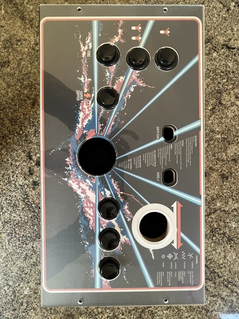 ARCADE1UP OEM TEMPEST Control Deck With Protector - NO PCB, Trackball ...