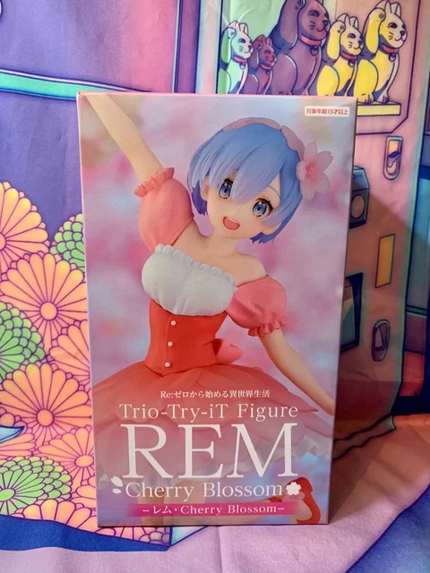 FIGURINE FIGURE RE Zero - Rem - Trio-Try-iT - Cherry Blossom - FuRyu ...
