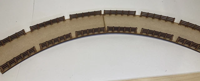 4TH RADIUS CURVED Railway Bridge Model Kit (X2) OO/HO Gauge Train ...